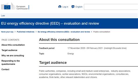 Revision Of The Energy Efficiency Directive Eed