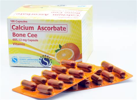 Bonecee Calcium Ascorbate 60512mg 100 Capsules Think Health