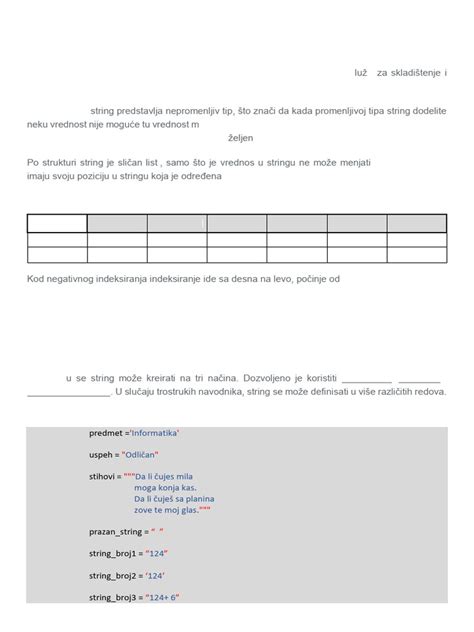 Stringovi U Pajtonu 4 Pdf