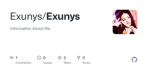 Github Exunys Exunys Information About Me
