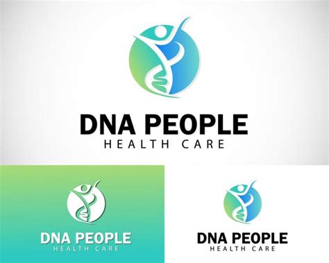 Premium Vector Gennetics Logo Creative People Concept Health Creative