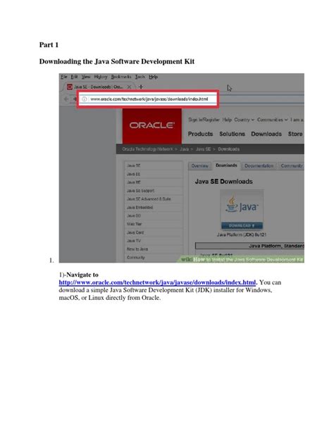 Jdk Installation Tutorial Pdf Installation Computer Programs