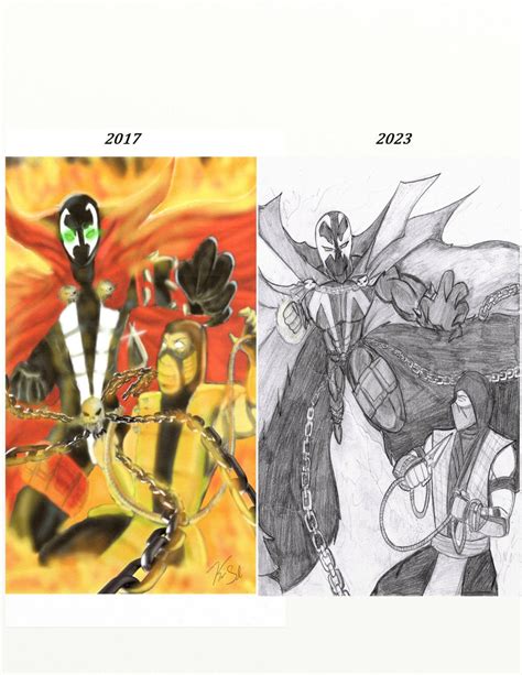 Spawn Vs Scorpion Remake Sketch By Lethalquest On Deviantart