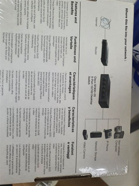 Cisco 5 Port Desktop Switch Computers And Tech Parts And Accessories Networking On Carousell