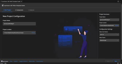 create projects using project templates via extensions syncfusion®