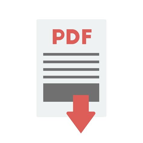 premium vector download pdf file button isolated on white background