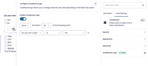 Enabling Conditional Logic For A Field Gravity Forms Documentation