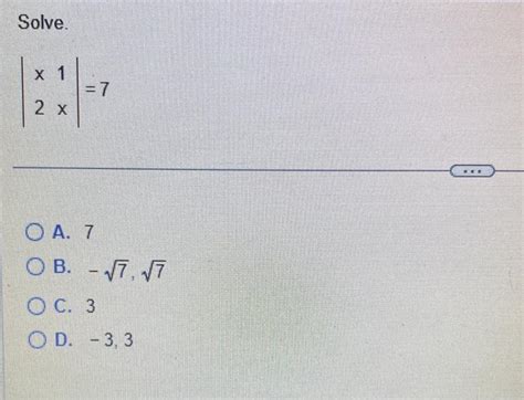 Solved Solve Left Begin Array Ll X 1 2 X Chegg Com