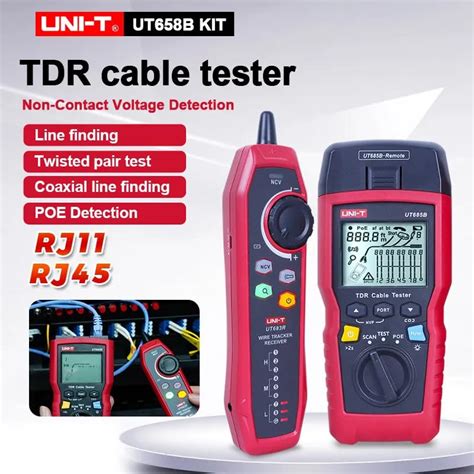 Uni T Cable And Network Tester Ut685b Kit Tdr Cable Tester Pair Coaxial Poe
