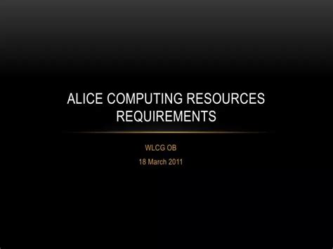 Ppt Advanced Computing Resources For High Energy Physics Data