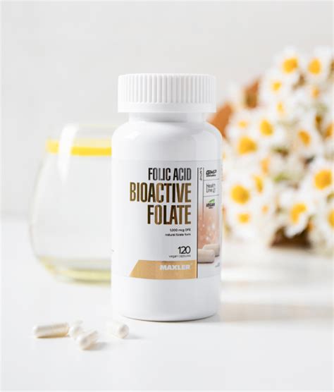 Фолиевая кислота — Folic Acid Bioactive Folate 5 Mthf Maxler купить с
