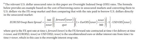 How To Bloomberg Compute The Implied Yield What Is Fx Swap Basis