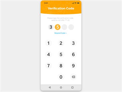 UI Android Verification Code By Ismail Khanafi On Dribbble