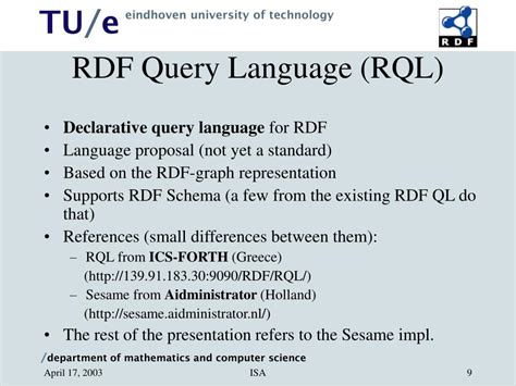 ppt rdf query languages powerpoint presentation free download id 6944323