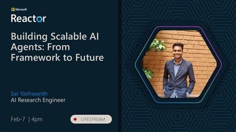 sai yashwanth on linkedin my second talk on ai agents with microsoft