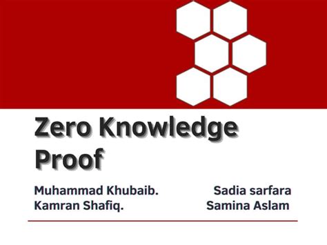 zero knowledge proof pdf