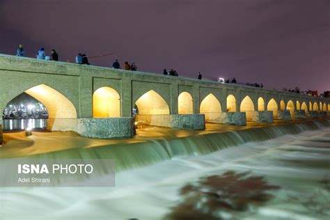 تصاویر زاینده‌رود در آغوش شب سایت انتخاب