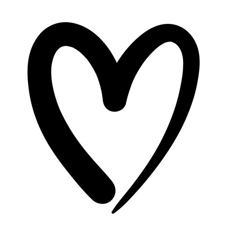 Corazón Amor Obra Arte Silueta Estilo 2603130 Vector En Vecteezy