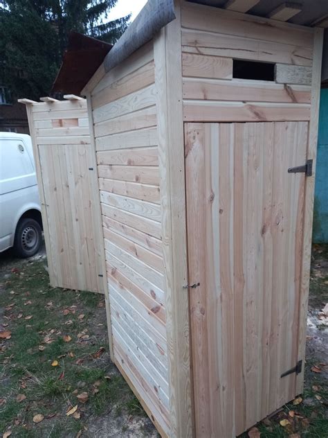 Деревяний вуличний туалет з седушкою 4 500 грн Сад огород Чернигов на Olx