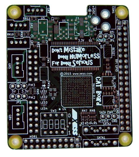 Github Devbisme Cat Board The Cat Board Is A Raspberry Pi Hat With A Lattice Ice Hx Fpga