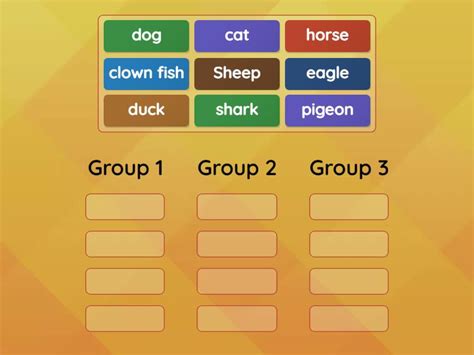 Classifying Animals Into Groups Group Sort Classifying Animals Into Groups Group Sort