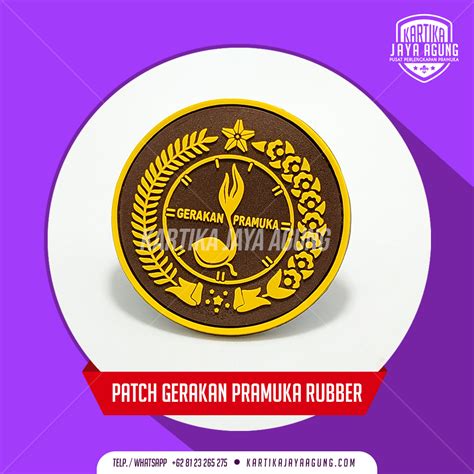 Patch Gerakan Pramuka Rubber Kedai Pramuka Surabaya Kartika Jaya Agung