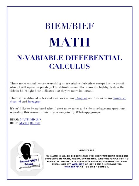 N Variable Differential Calculus Pdf Derivative Mathematical Analysis