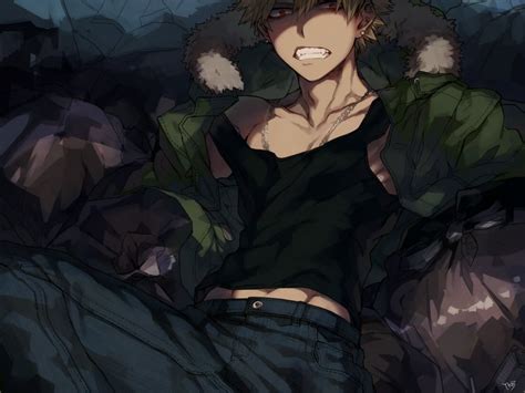 Allmale Bakugoukatsuki Blondehair Bokunoheroacademia Fang Hoodie