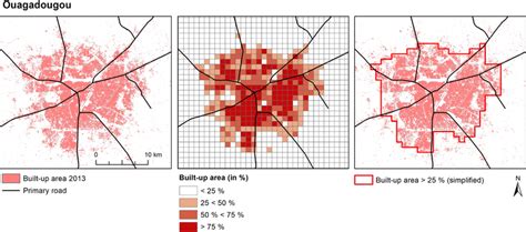 Delineation Of Urban Boundary Using The Example Of Ouagadougou Karg And Download Scientific