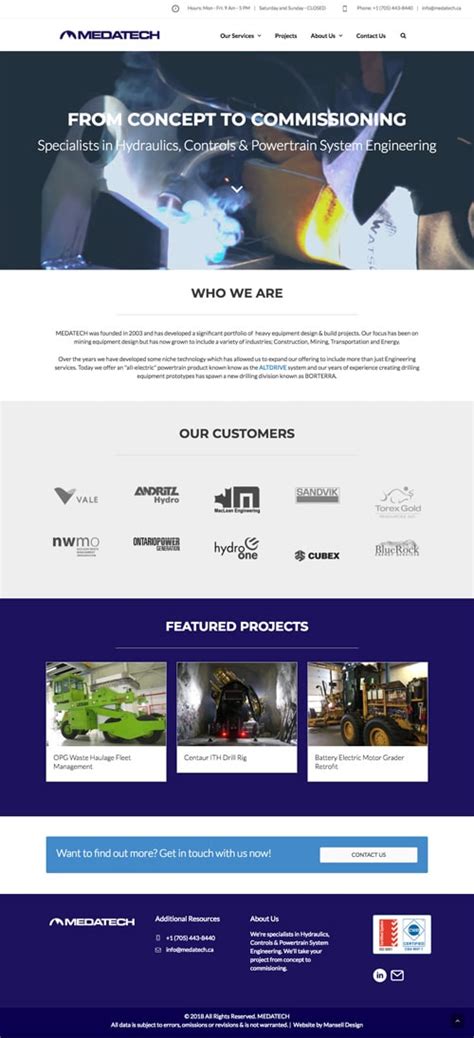 Medatech Website Matt Mansell Collingwood Web Design