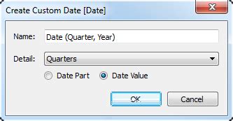 Custom Dates Tableau