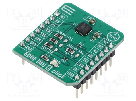 6dof imu 6 click mikroe click board accelerometer gyroscope i2c