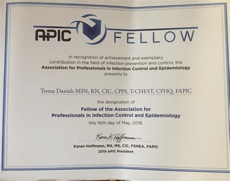 Teresa Daniels Msn Cic Cpps T Chest Fapic Cphq Hacp Cms On Linkedin Fapic Cic Apic 10