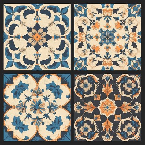 Premium Vector Detailed Patterns Inspired By Classical Art