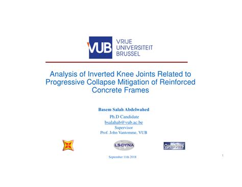 Pdf Analysis Of Inverted Knee Joints Related To Progressive Collapse
