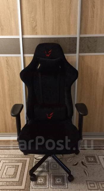 Кресло компьютерное игровое Ardor, ткань, колеса, чёрный, 37,5 см, 67,0 ...