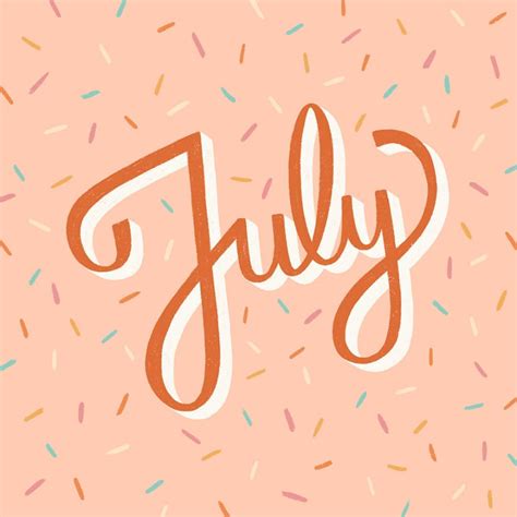 July Lettering Art Journal Therapy Typography Typography Inspiration