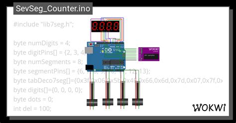 sevseg o wokwi esp32 stm32 arduino simulator