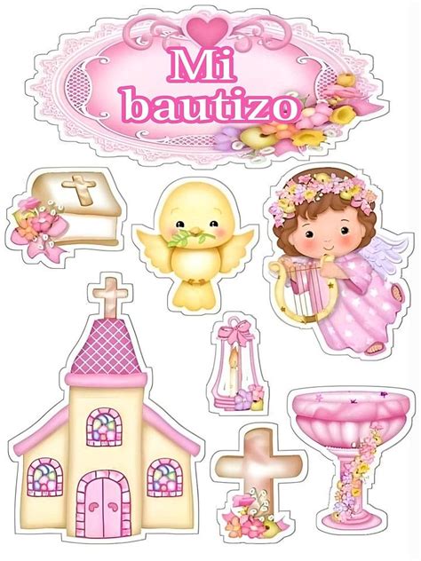 Topper De Bautizo Niña Bautizo Niño Imagenes De Bautizo Angelitas