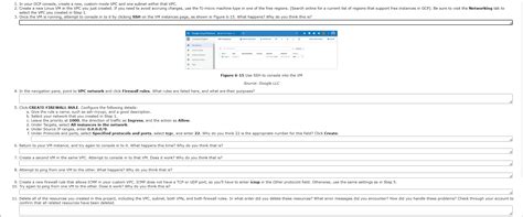 Solved 1 In Your Gcp Console Create A New Custom Mode Vpc