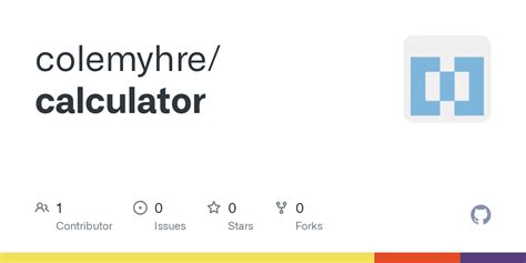 Github Colemyhrecalculator