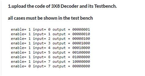 Solved Please Write A Verilog Code That Satisfied Chegg Com