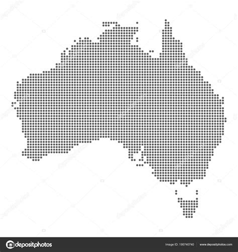 Dot Map Of Australia Vector Eps10 Stock Vector By ©exclusivelly 195740740