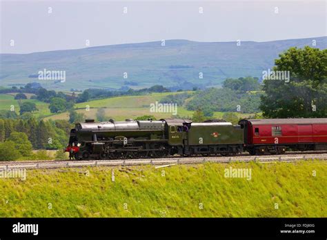 Settle To Carlisle Railway Line Steam Train Lms Royal Scot Class 46115