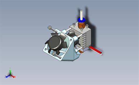 3d打印机的热端组件 Step 模型图纸下载 懒石网