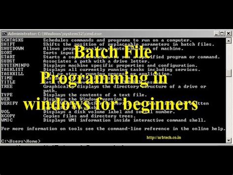 Batch Programming Tutorial Part 1 Knowledge For You YouTube