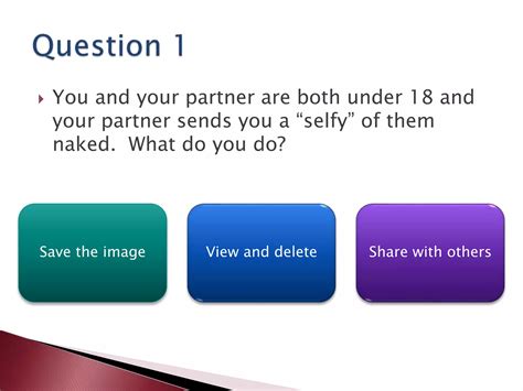 E Safety Sexting Scenario PPT