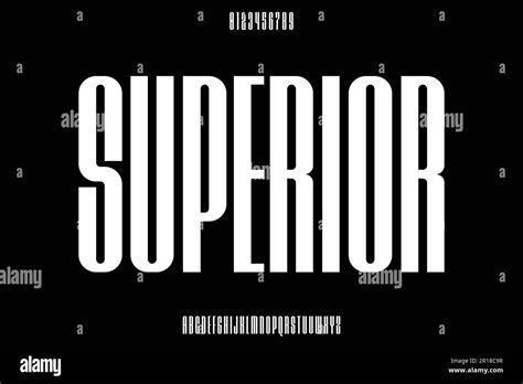 Decorative Condensed Display Font Vector Stock Vector Image And Art Alamy