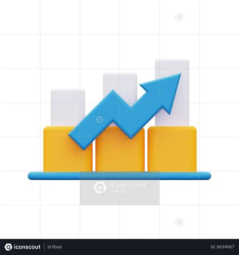 Increase Chart 3d Icon Free Download Business 3d Icons Iconscout