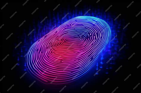 Premium Photo Abstract Creative Fingerprint Illustration Symbolizing Personal Biometric Data